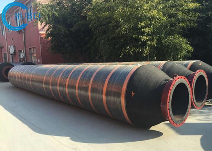 DN600 Self Floating Dredge Hose Discharge Steel Flange Single Carcass ...