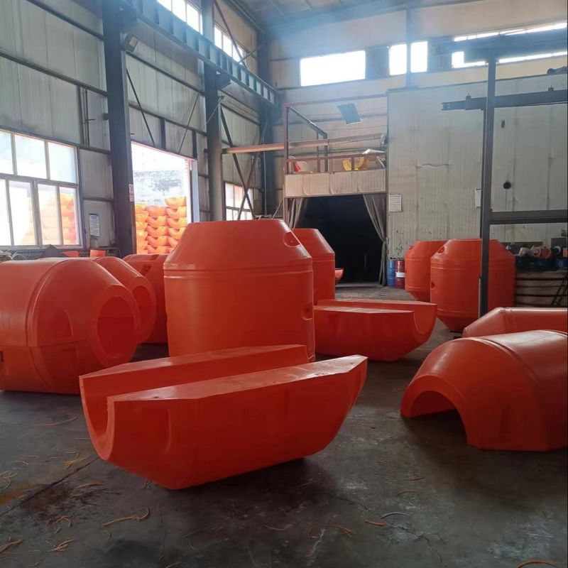 Hot Galvanised Dredging Pipe Floats Easy Installation Impact Resistance ...