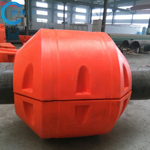 Laying PE Pipe Floats Buoys For Floating Cables Slurry Pipelines ...