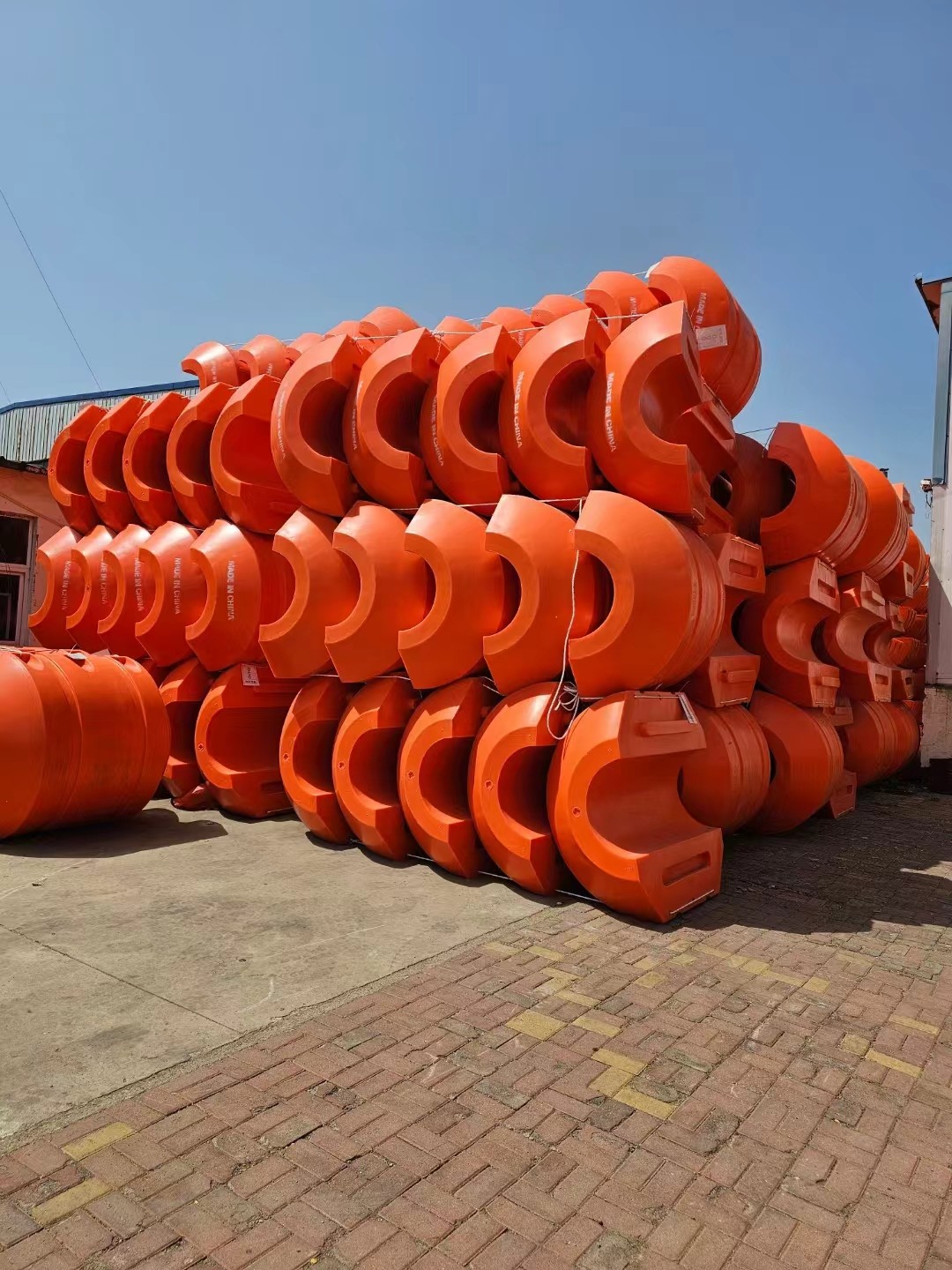 PE Float Material HDPE Pipe Floater with Clinder Connection Nuts And ...