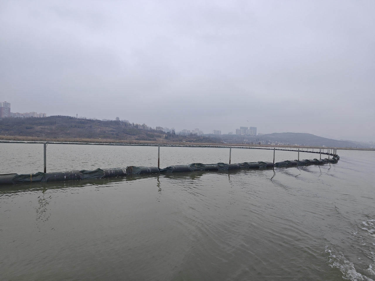 Controlled Containment Area Sedimentation Control with Silt Screen Made ...